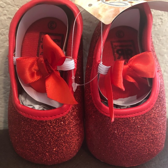 Romirus | Shoes | Nwt Romirus Red Sparkly Soft Shoes | Poshmark